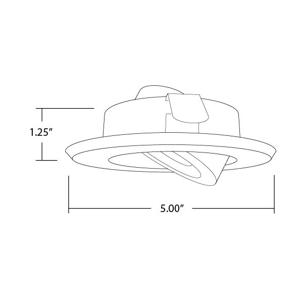 14558WH – 4” Gimbal Ring Trim – NICOR Lighting