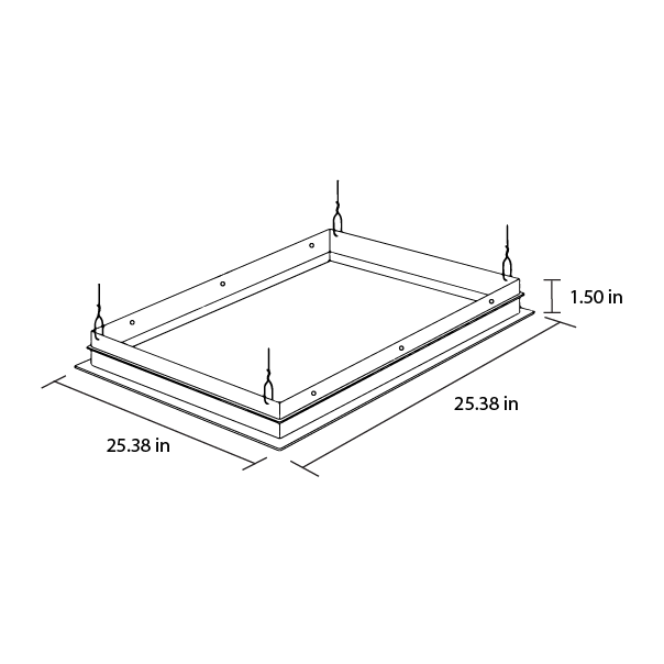 FK – Recessed Troffer Frame Kit – NICOR Lighting